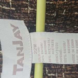 Tan Jay | Tops | Tan Jay Fooler With Insert Brown Gold Shades 22w | Poshmark